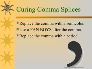 Comma Splices | PPT