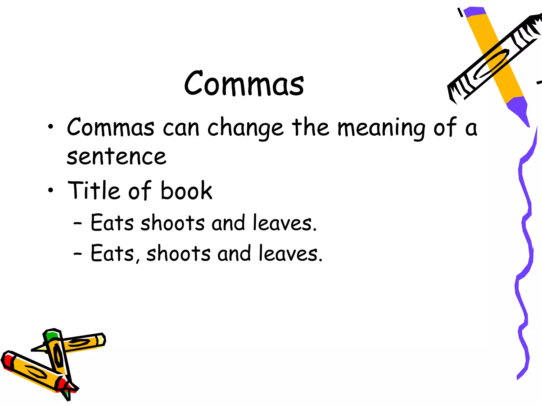 Commas presentation | PPT
