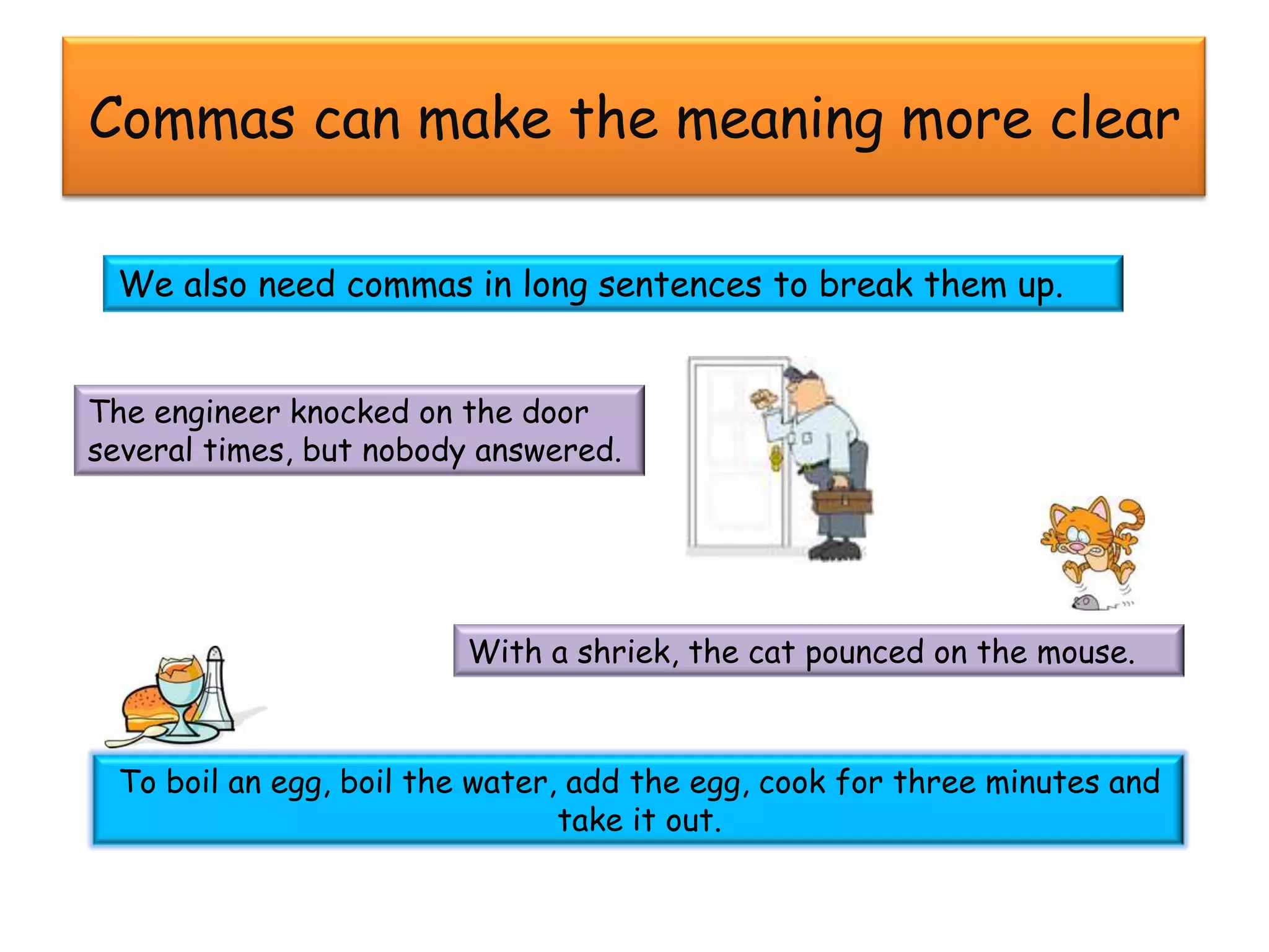 Reviewing Commas Lesson | PPTX