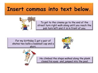 Reviewing Commas Lesson | PPTX