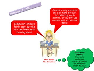 Reviewing Commas Lesson | PPTX