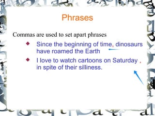 Comma usage (2) | PPT
