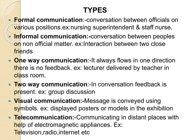 COMMUNICATION IN NURSING | PPTX
