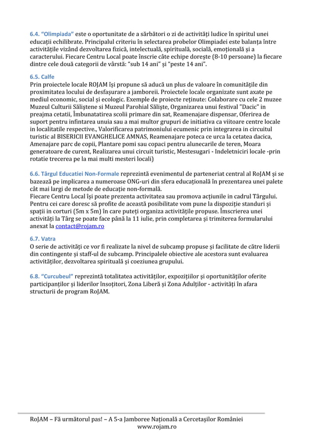 Informatii si cerinte | PDF