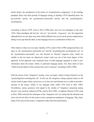 Communicative Competence and Language Testing | DOCX | Standardized ...