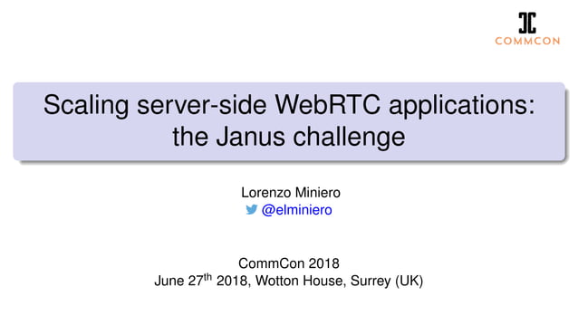 Scaling WebRTC applications with Janus | PDF | Computer Software and Applications | Computing
