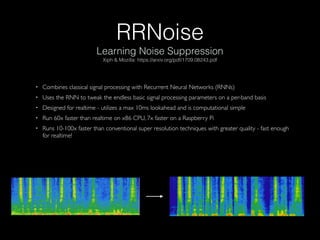 CommCon 2018 - Realtime Machine Learning | PPT