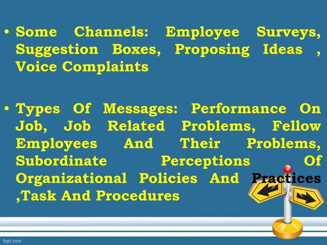 DIRECTIONS OF ORGANIZATIONAL COMMUNICATION - UPWARD AND DOWNWARD | PPTX ...