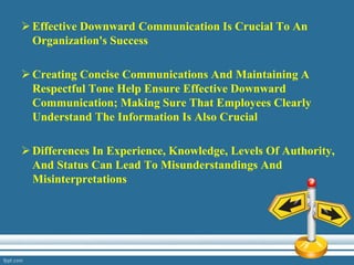 DIRECTIONS OF ORGANIZATIONAL COMMUNICATION - UPWARD AND DOWNWARD | PPTX