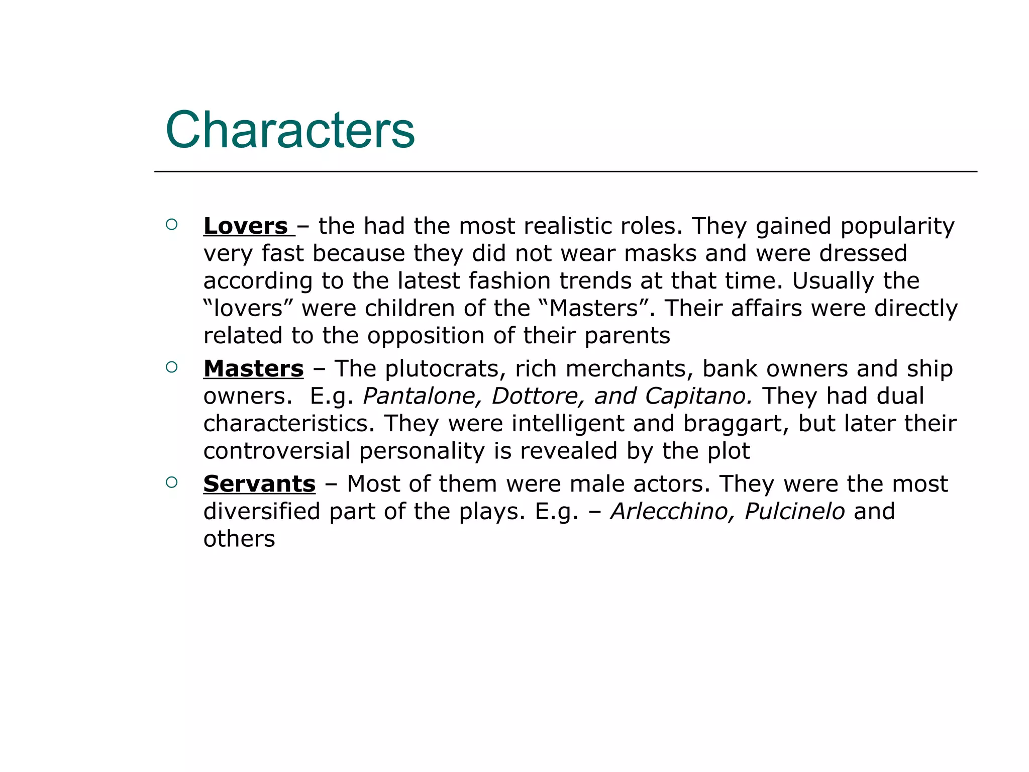 Commedia dellarte | PPT