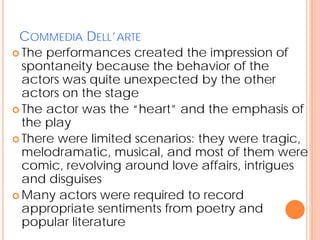 Commedia dell'Arte | PDF