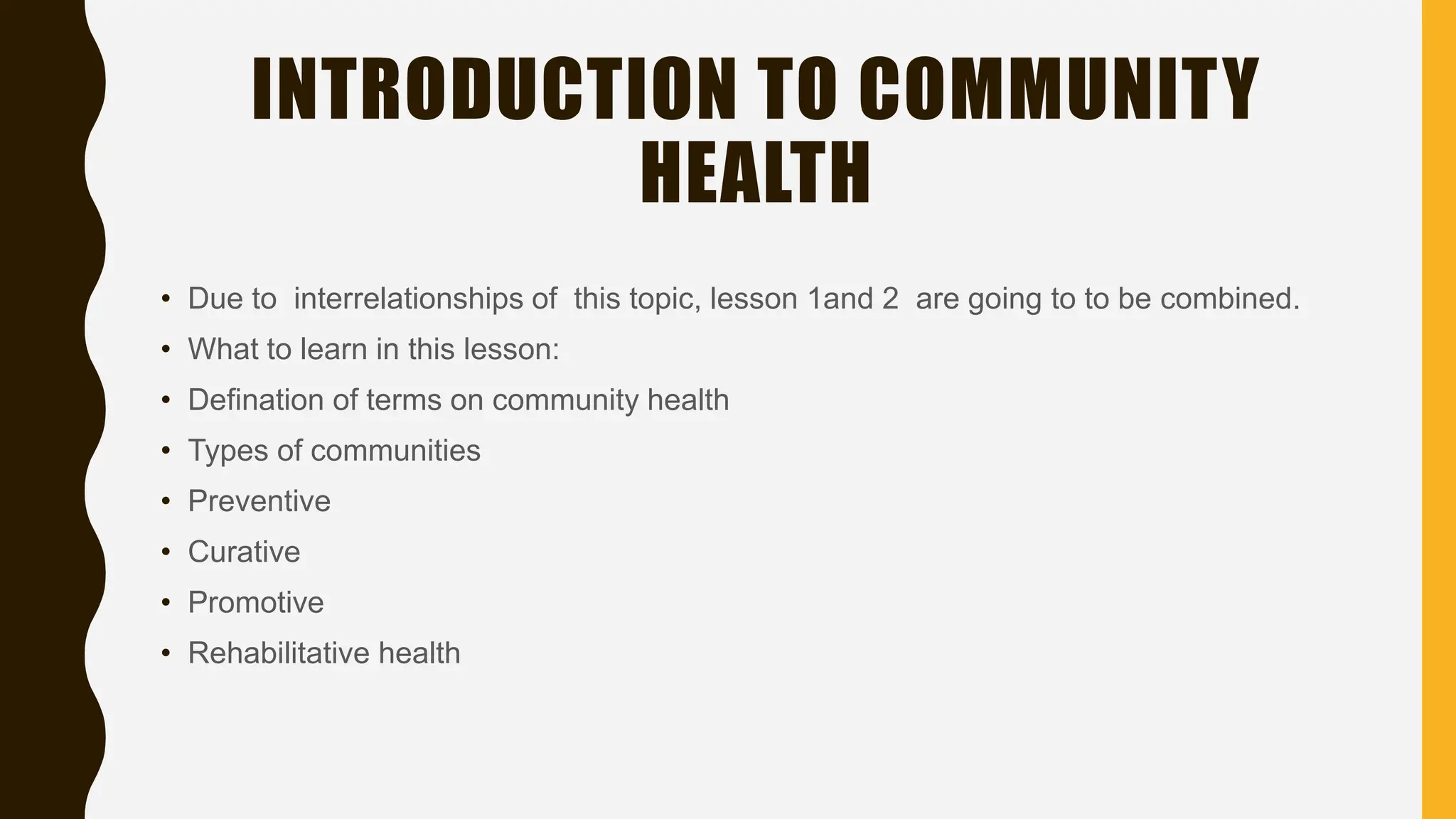 COMMUNITY HEALTH CLINICAL MEDICINE LEVEL 1.pptx