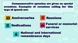 Commemorative Speech (Types of Speech) GROUP 5.pptx