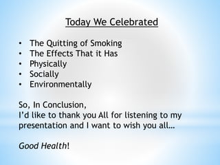 Quitting Smoking | PPT