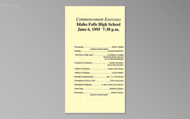 Commencement ifhs class of 1995 | PDF