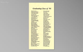 Commencement ifhs class of 1995 | PDF