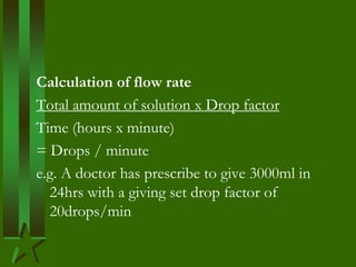 Commencing an intravenous infusion | PPTX