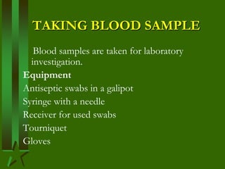 Commencing an intravenous infusion | PPTX