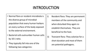 Normal commensal flora: applied importance | PPTX