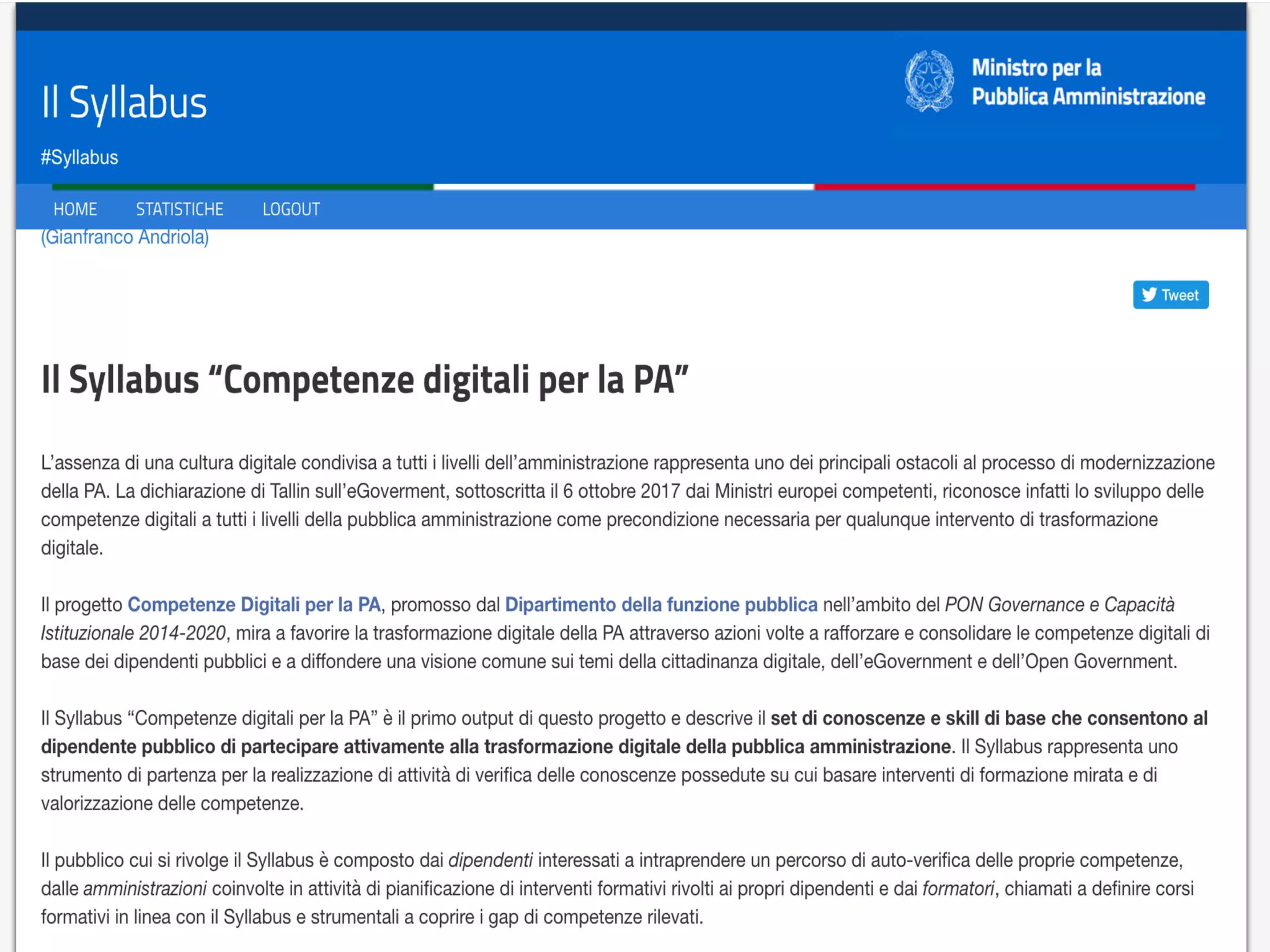 Consultazione pubblica online sul Syllabus “Competenze digitali per la ...