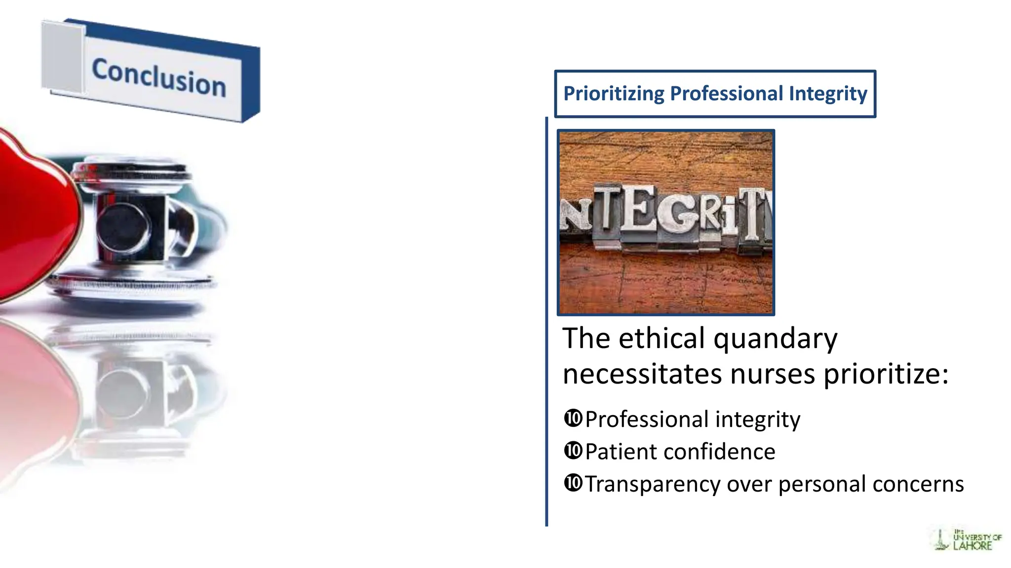 Commentary Article in Ethical Principles in a healthcare setting and ...