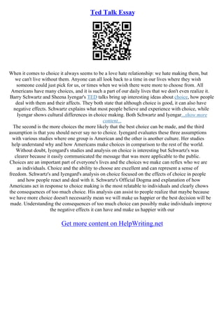 Commentary Essay Examples | PDF