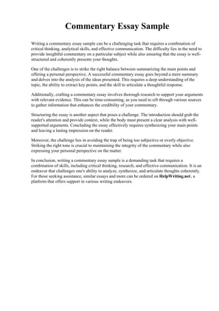 Commentary Essay Sample.pdf
