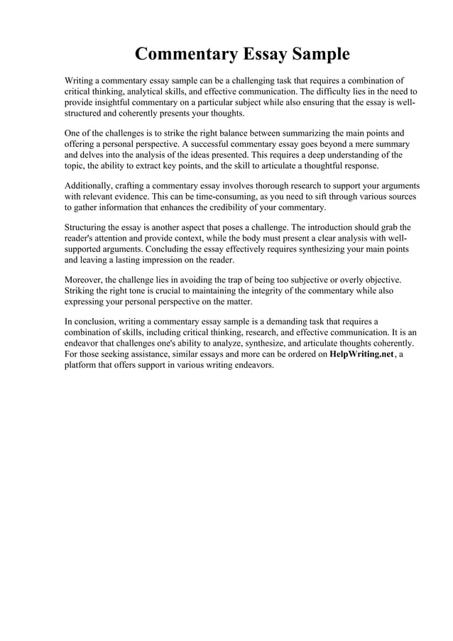 Commentary Essay Sample.pdf