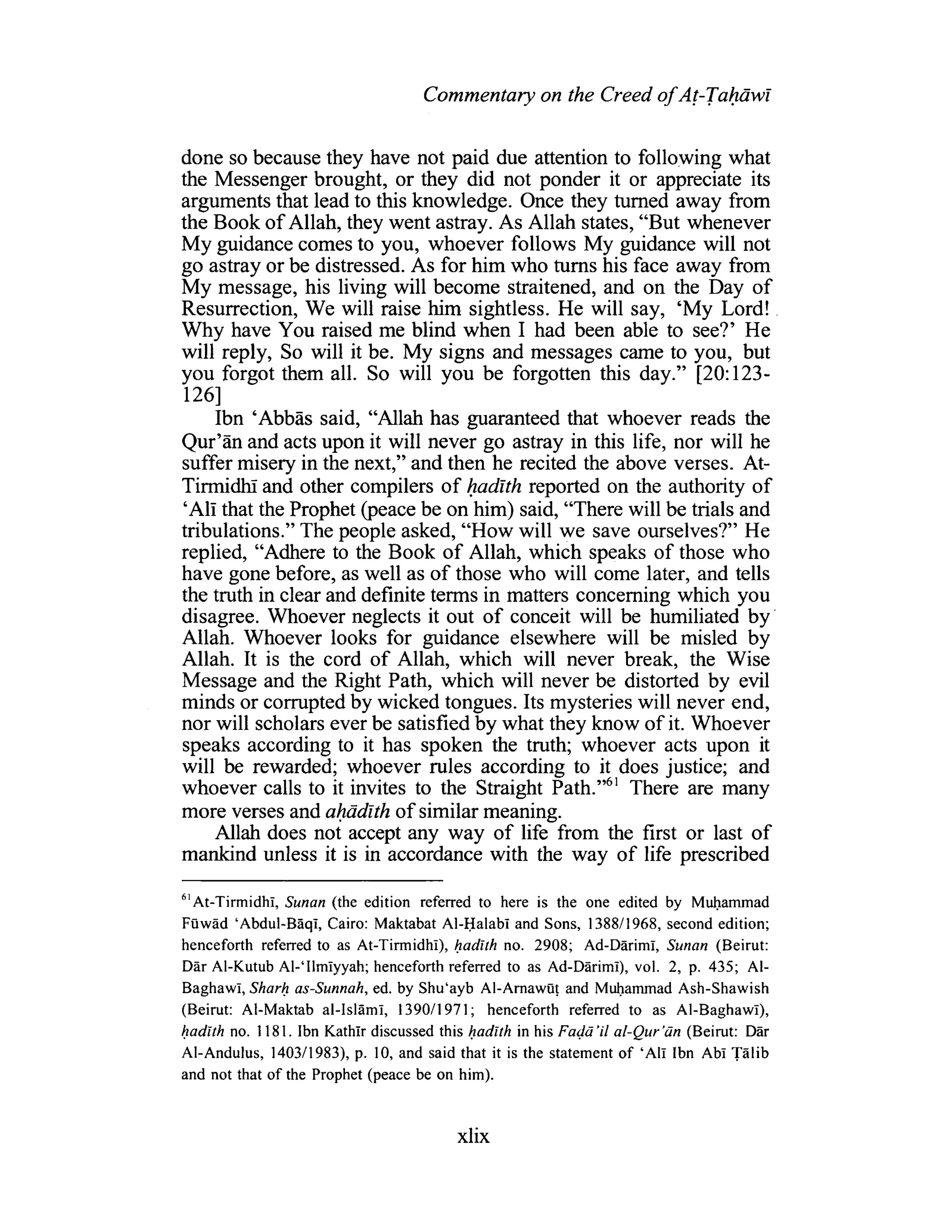 Commentary ob the Creed of Tahawi (Sharh Al-Aqeedah At-Tahawiyyah ...