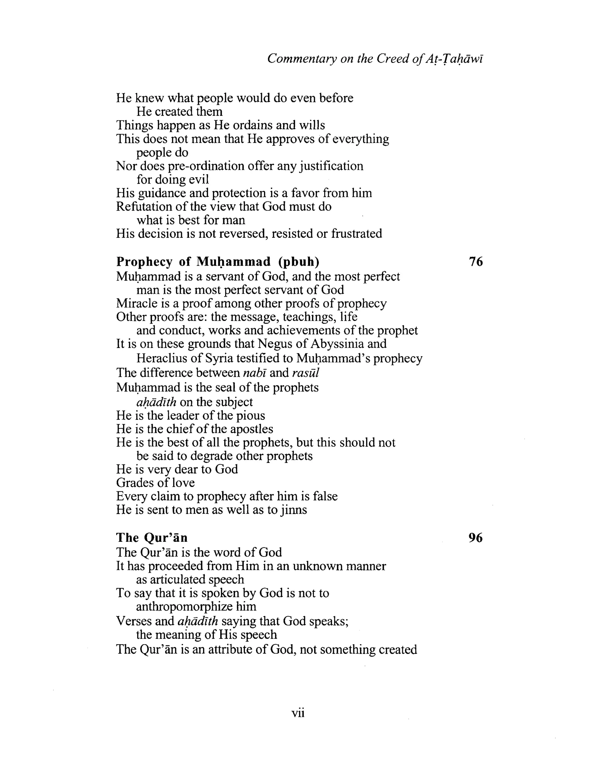 Commentary ob the Creed of Tahawi (Sharh Al-Aqeedah At-Tahawiyyah ...