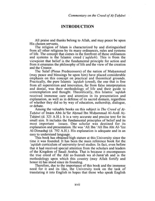 Commentary ob the Creed of Tahawi (Sharh Al-Aqeedah At-Tahawiyyah) | PDF