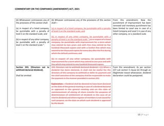 Commentary on companies amendment-act-2021 | PPT