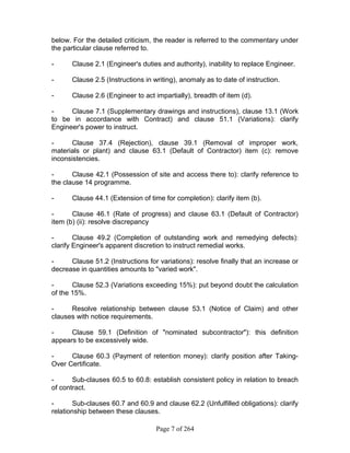 Commentary on fidic iv clauses | DOC