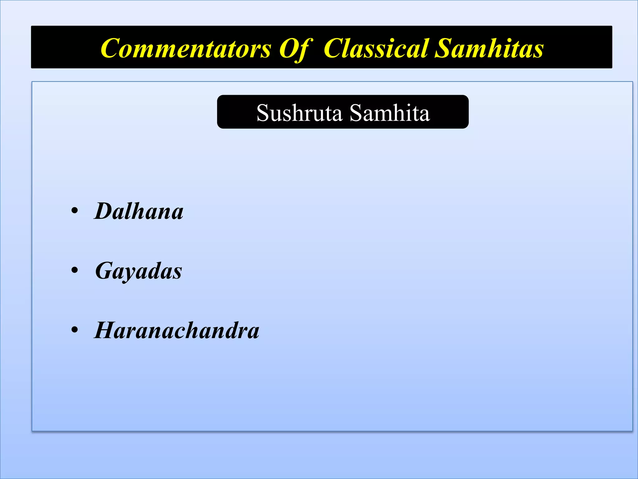 Commentators of Sushruta Samhita | PDF