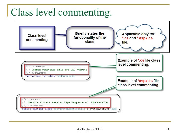Commenting Best Practices