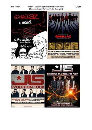 Commenting on the tour poster examples | PDF