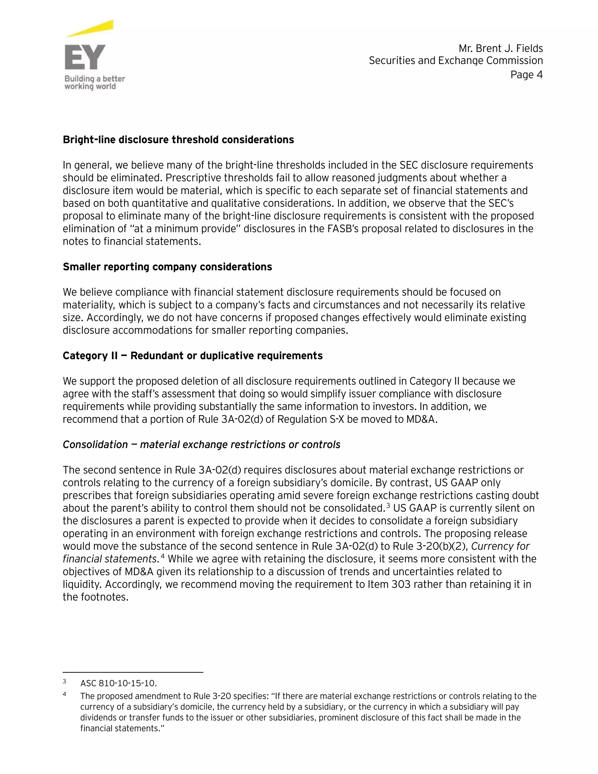 Disclosure Update & Simplification | PDF