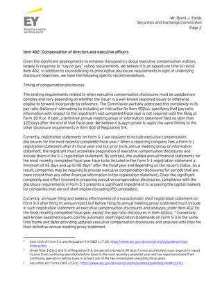 EY Comment letter_Regulation S-K Subpart 400 Governance & Compensation ...