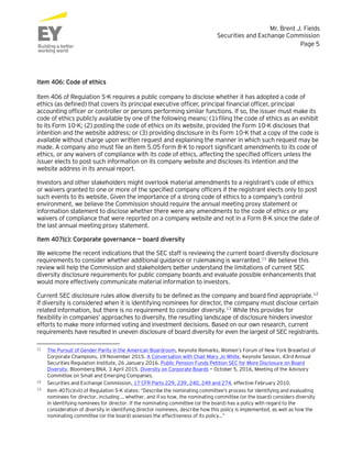 EY Comment letter_Regulation S-K Subpart 400 Governance & Compensation ...