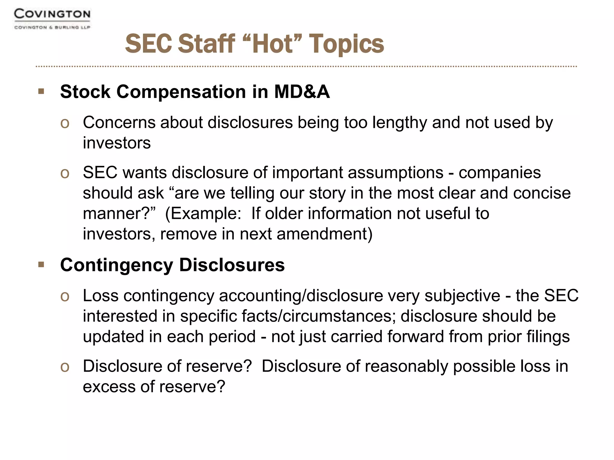 SEC Comment Letter Trends | PPTX