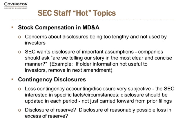 SEC Comment Letter Trends | PPT | Free Download