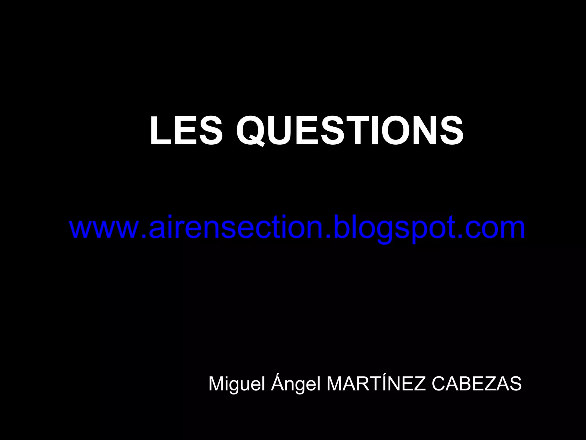 Comment poser des questions | PPT