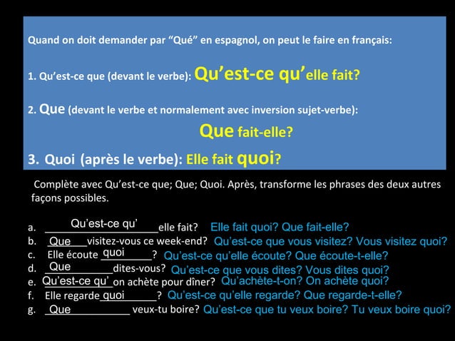 Comment poser des questions | PPT