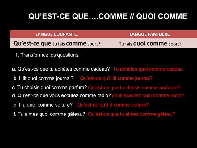 Comment poser des questions | PPT
