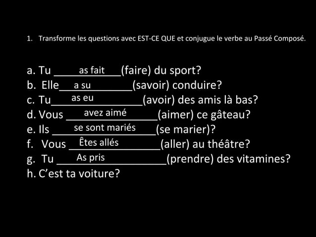 Comment poser des questions | PPT