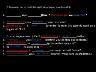 Comment poser des questions | PPT