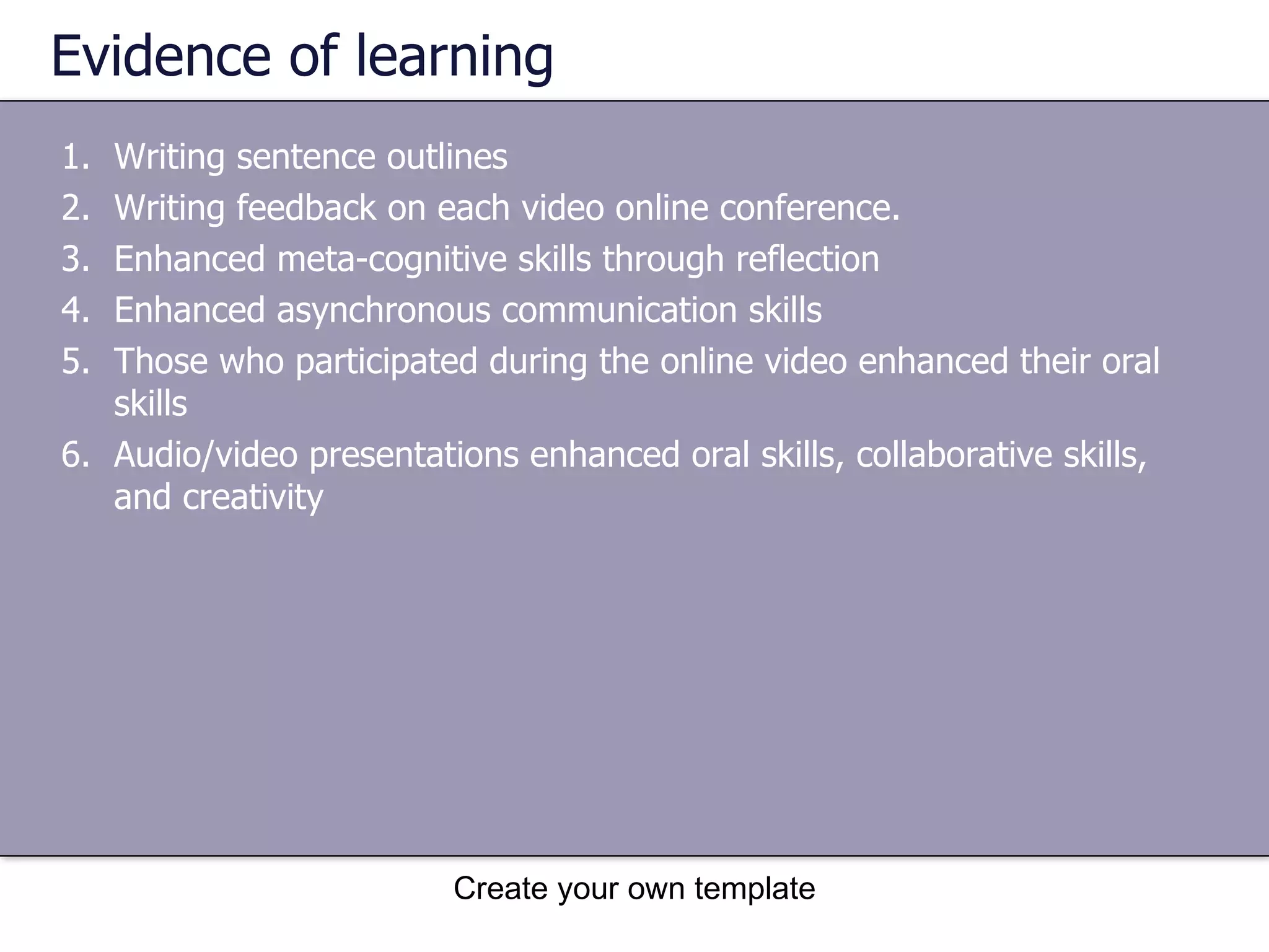 Comments and Feedback | PPT