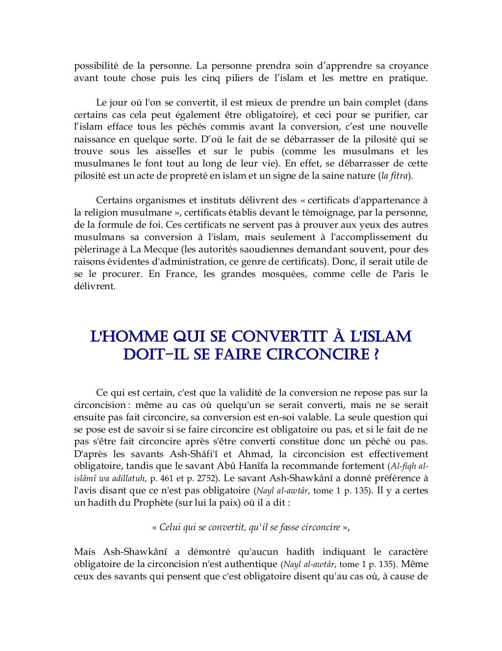Comment se convertir a l islam