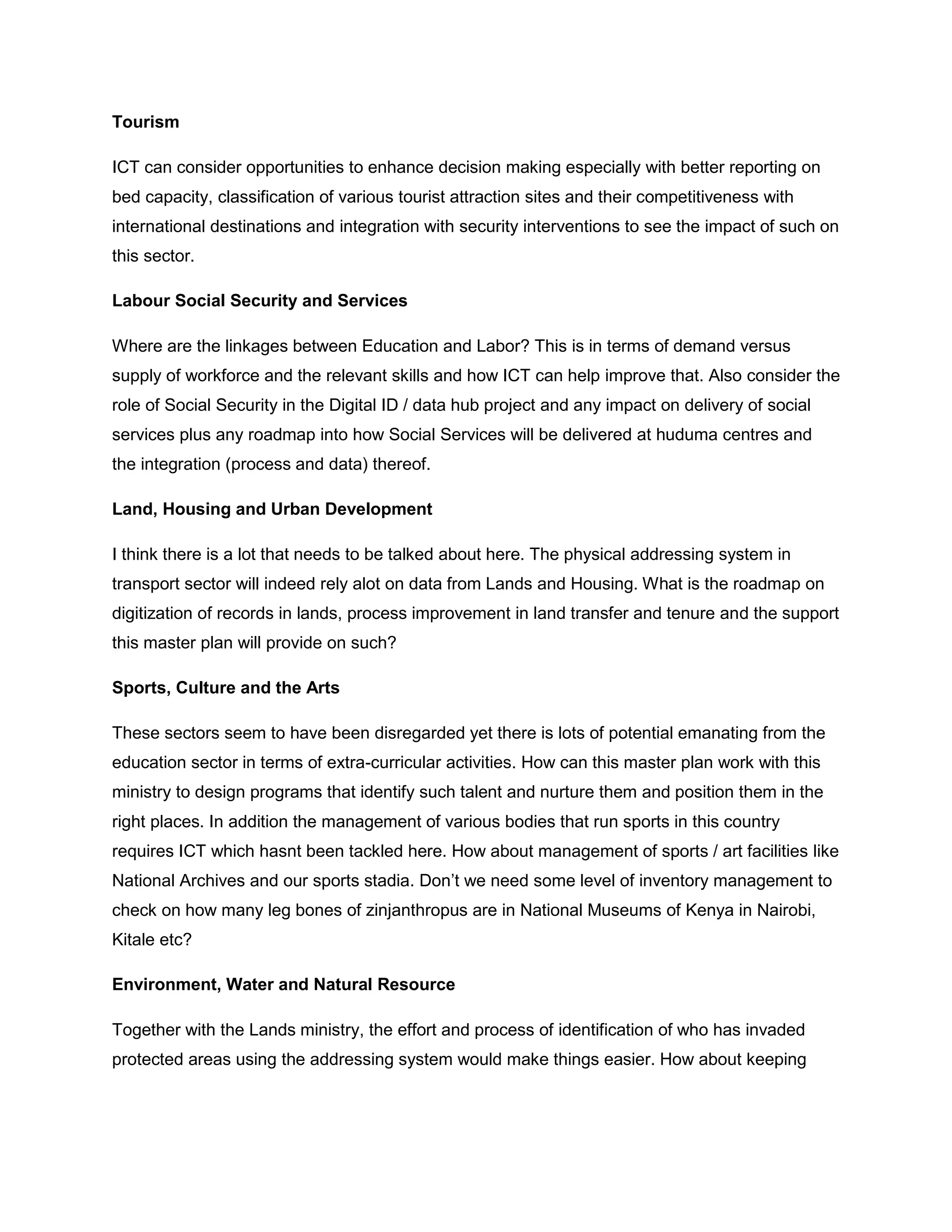 Comments on national ict master plan 2017 | PDF