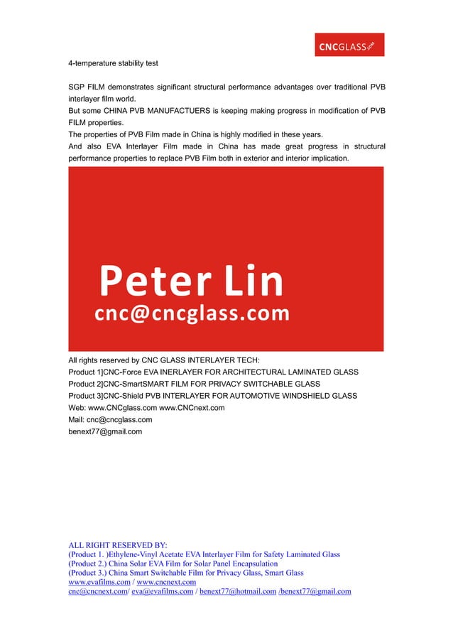 Comments on sgp film for laminated glass over traditional pvb film | PDF